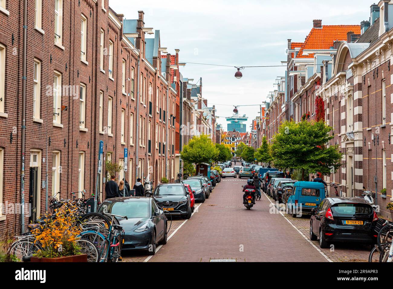 Amsterdam, the Netherlands - October 17, 2021: Street view and generic ...