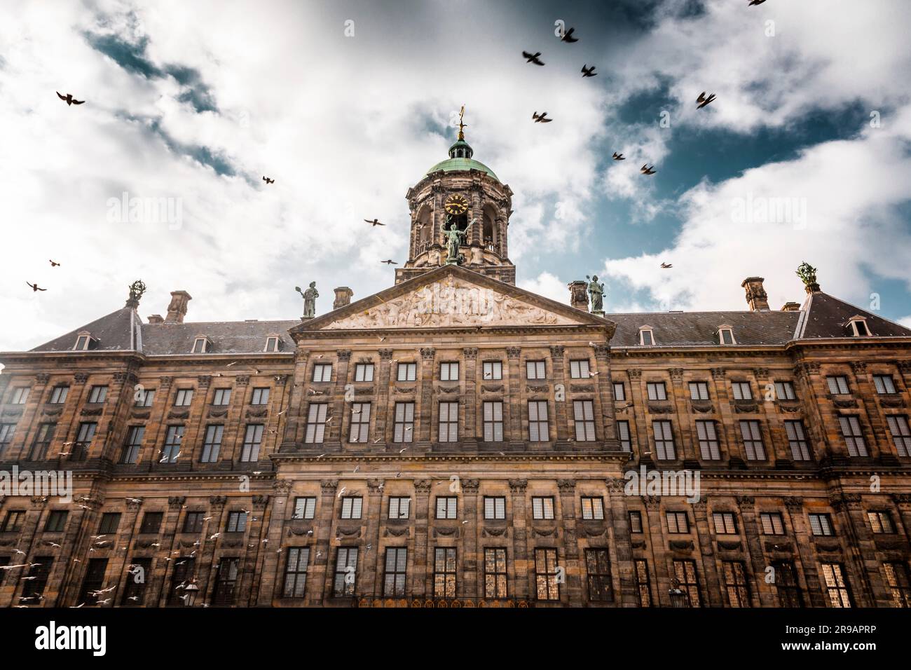 The Royal Palace of Amsterdam at Dam Square is one of three palaces in ...