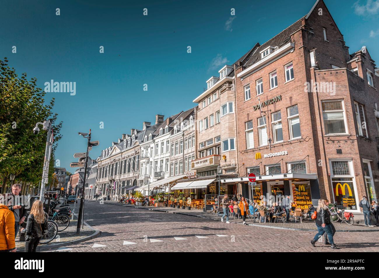 Maastricht, Holland - October 16, 2021: Vrijthof is a large urban ...