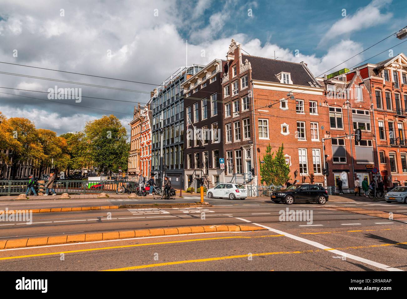 Amsterdam, the Netherlands - October 14, 2021: Street view and generic ...