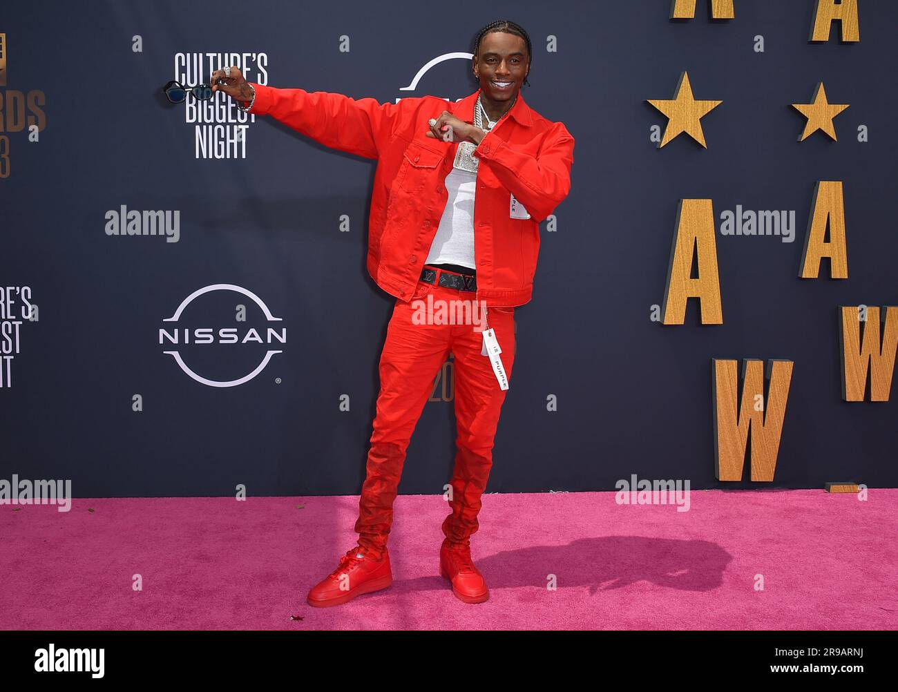 Soulja Boy arrives at the BET Awards on Sunday, June 25, 2023, at the ...