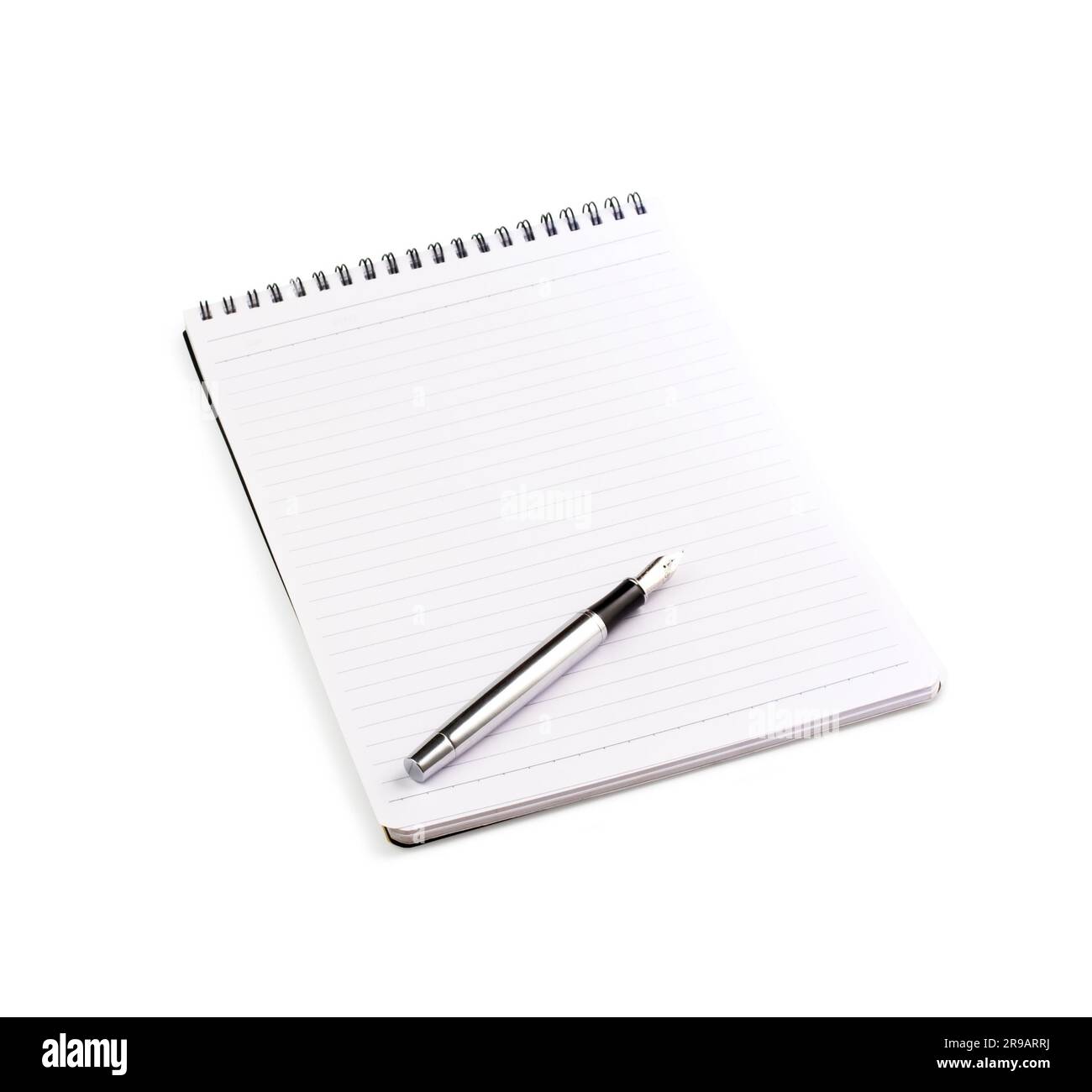 A steno notebook and a fountain pen Stock Photo - Alamy