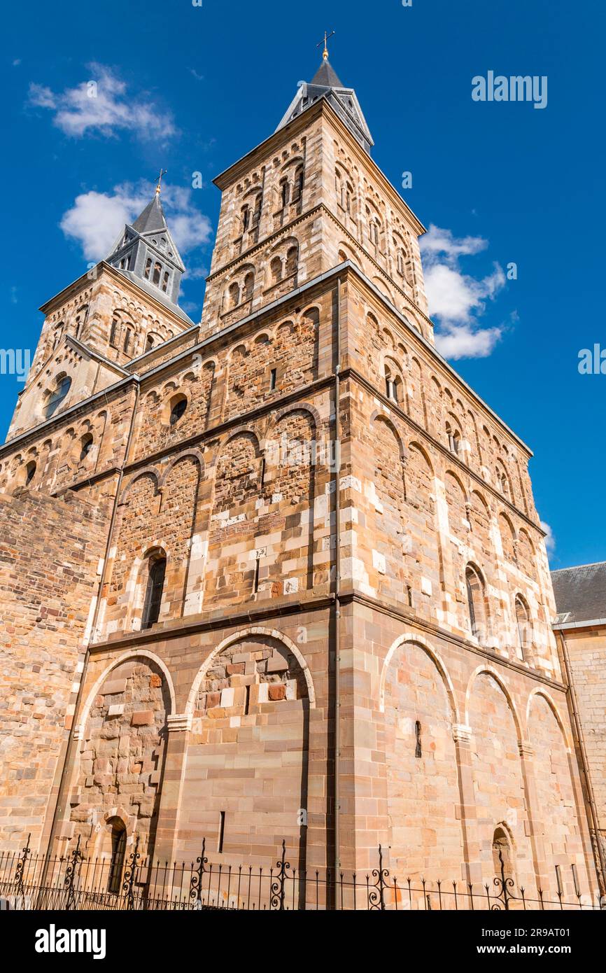 Saint Servatius Basilica and the St. John Church at the Vrijthof Square ...