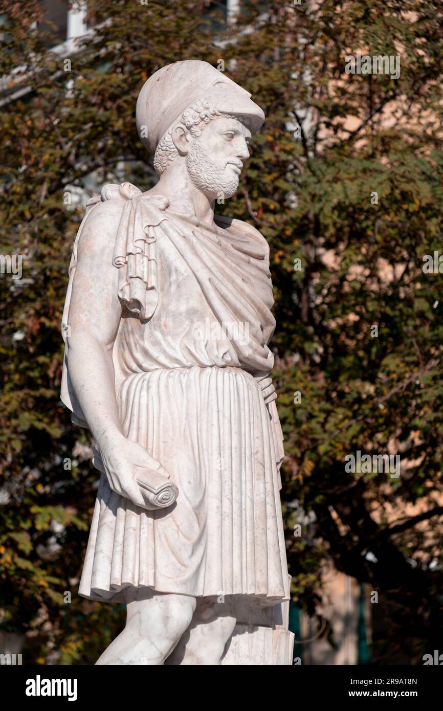 Marble statue of Pericles in Athens. Pericles was a Greek politician ...