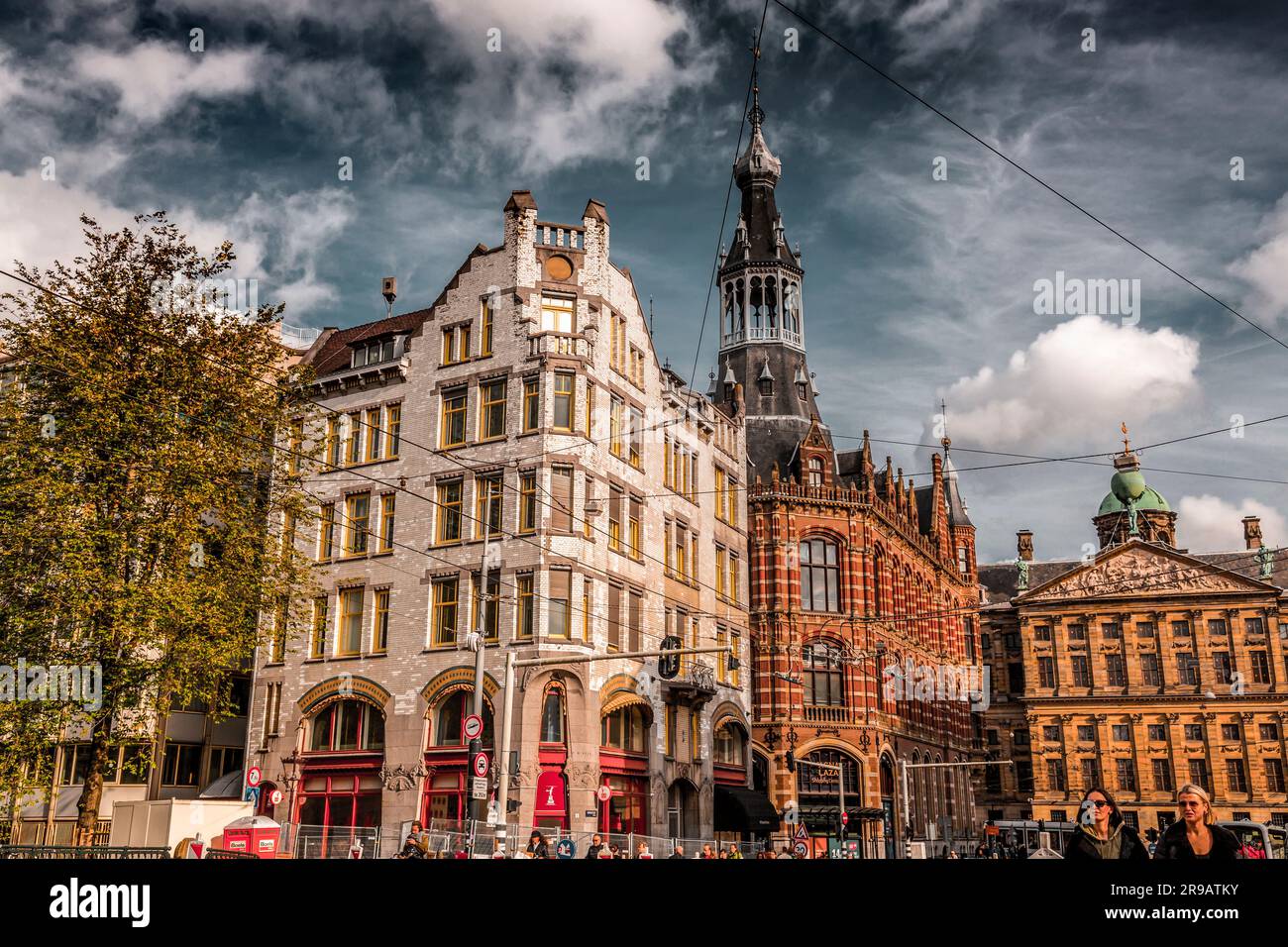 Amsterdam, the Netherlands - October 14, 2021: Street view and generic ...