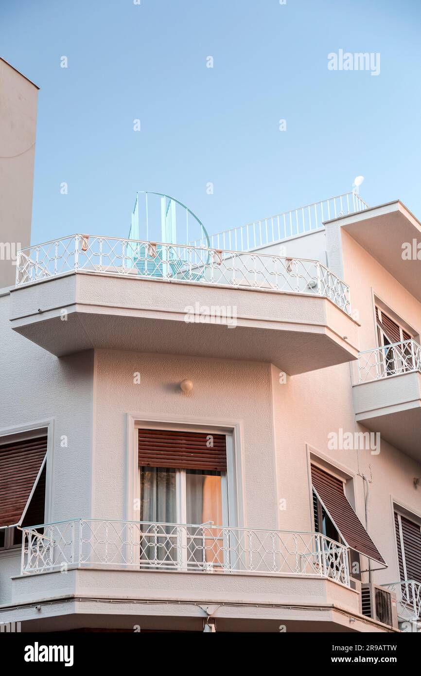 Modern buildings in the streets of Athens, the Greek capital Stock ...