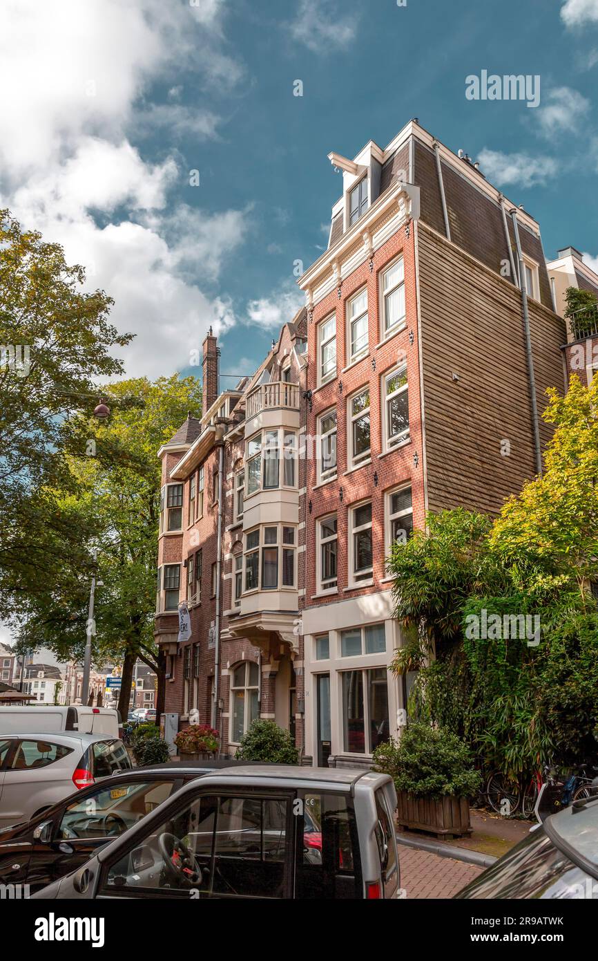 Amsterdam, the Netherlands - October 11, 2021: Street view and generic ...
