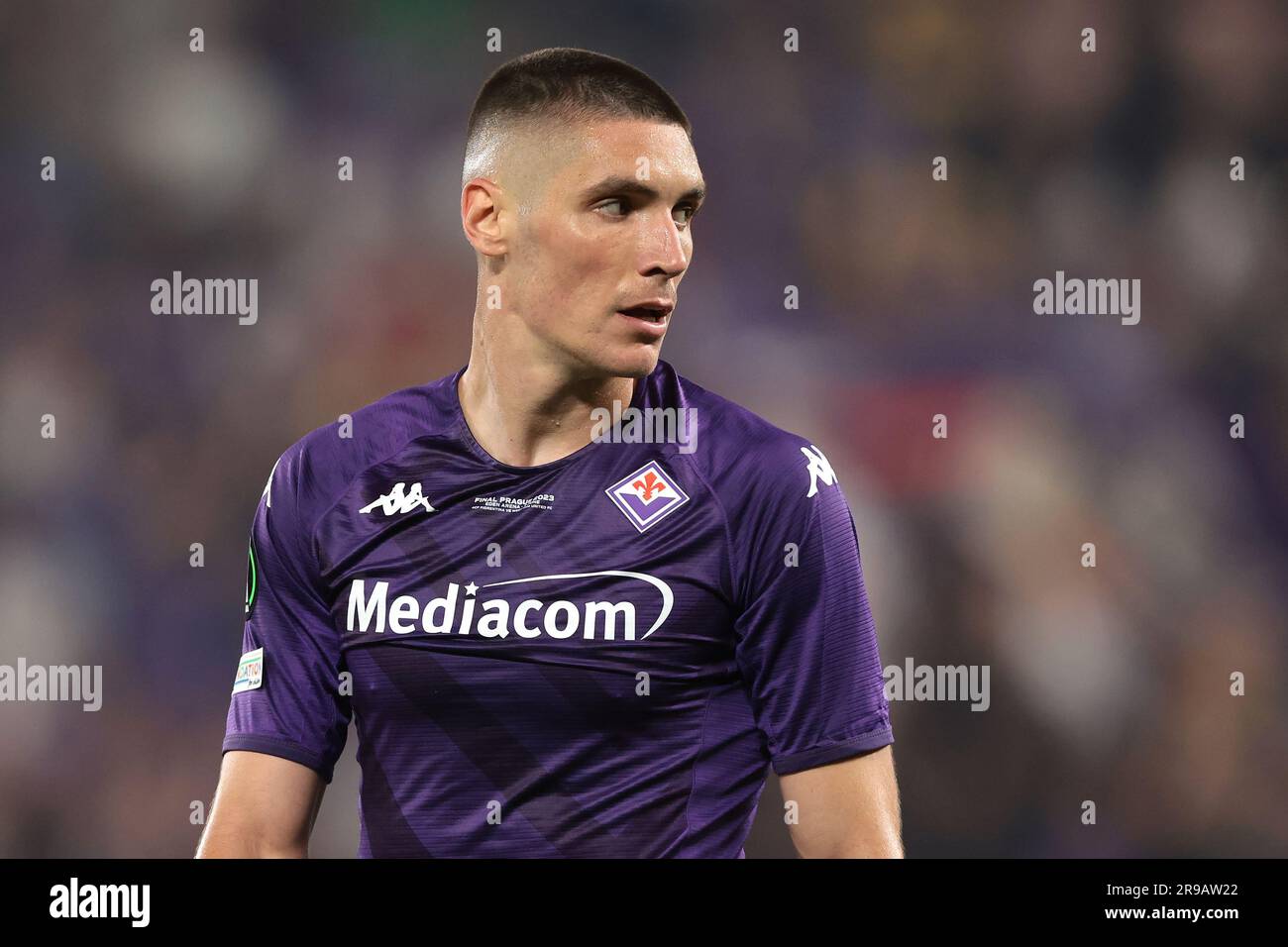 Prague, Czech Republic, 7th June 2023. Nikola Milenkovic of ACF ...