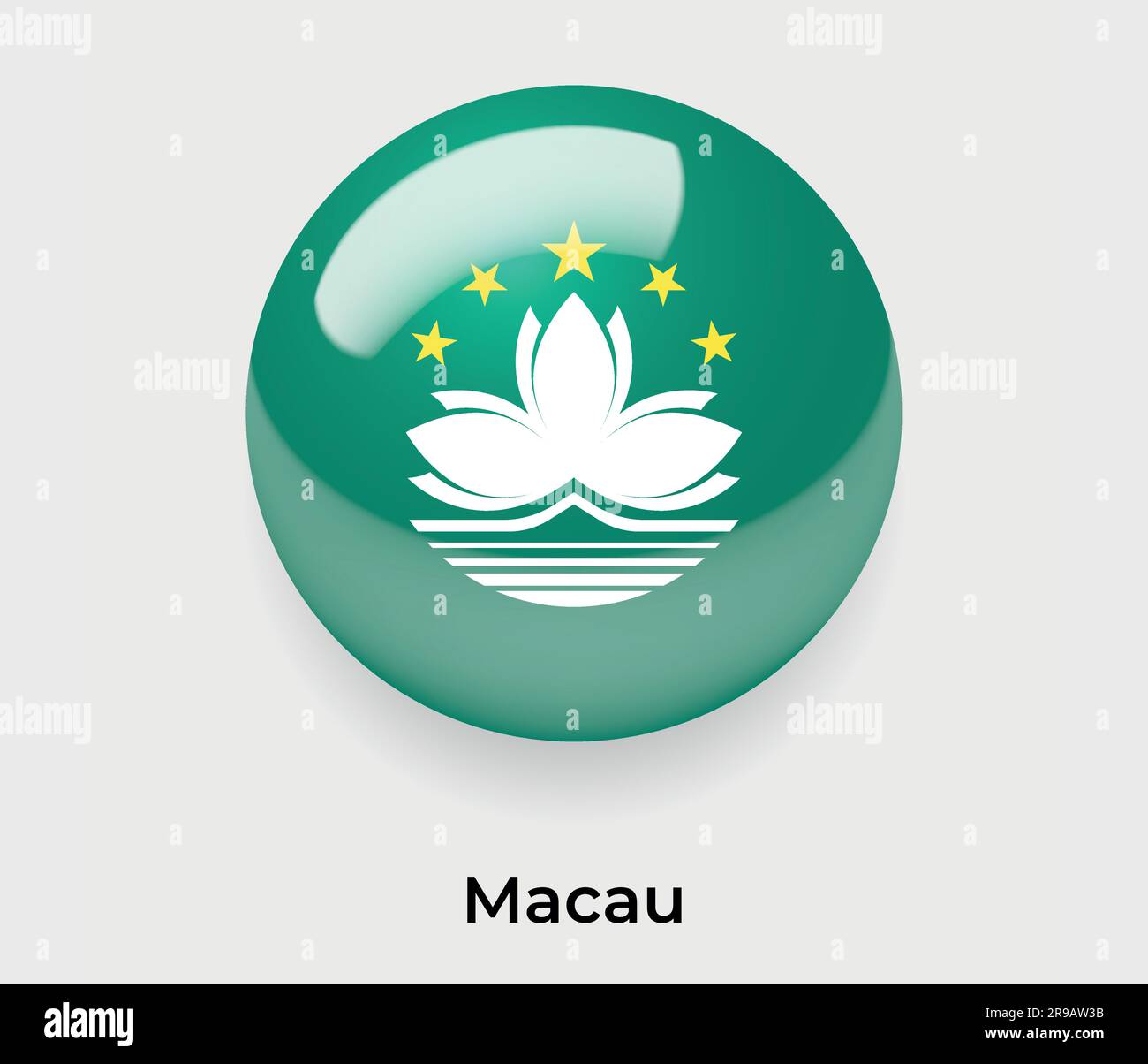 Flag map of macau hi-res stock photography and images - Alamy