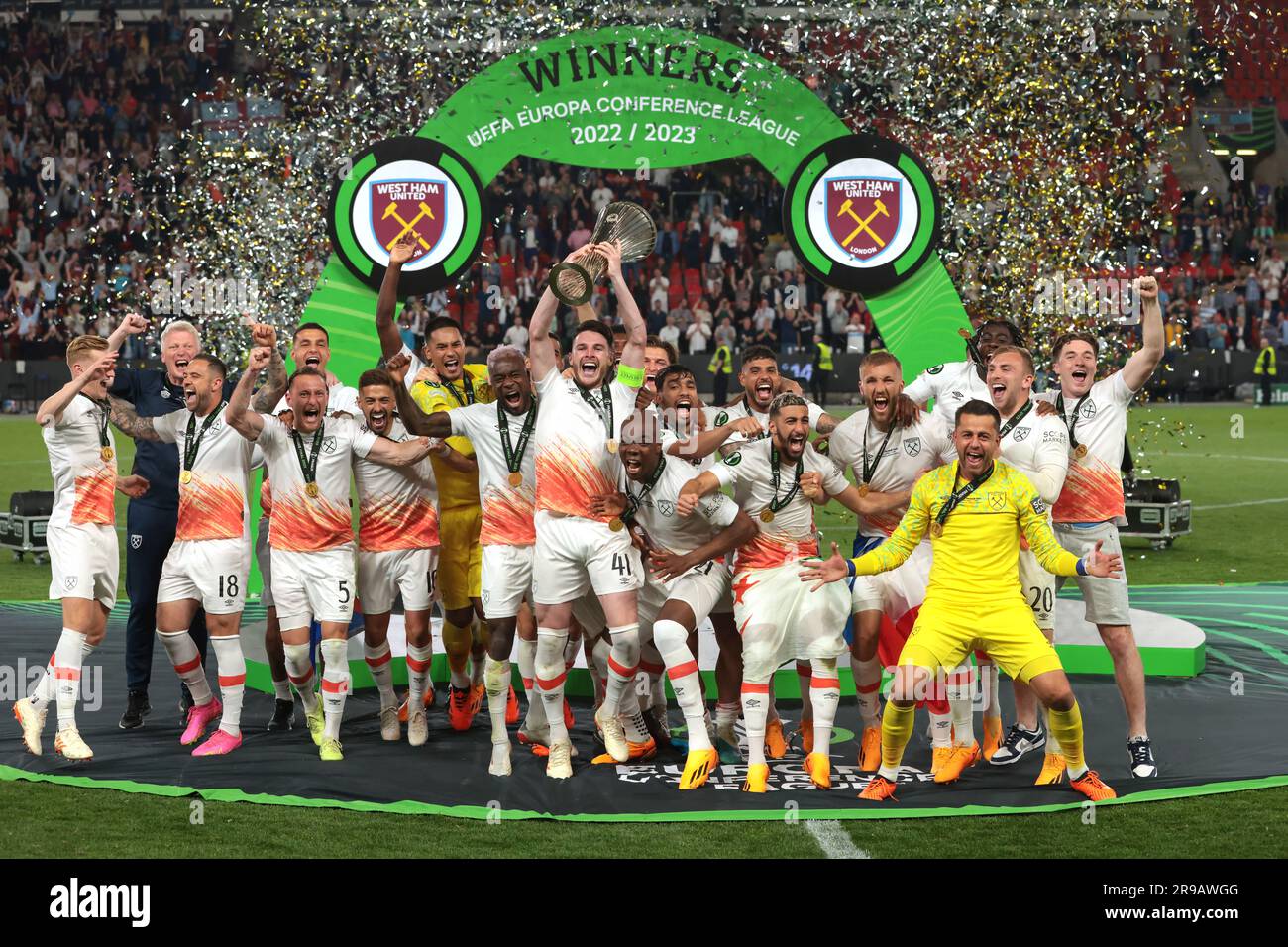 Prague, Czech Republic, 7th June 2023. Declan Rice of West Ham United ...