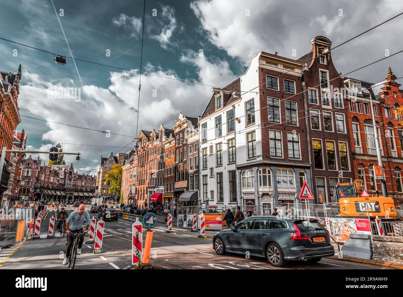 Amsterdam, the Netherlands - October 14, 2021: Street view and generic ...