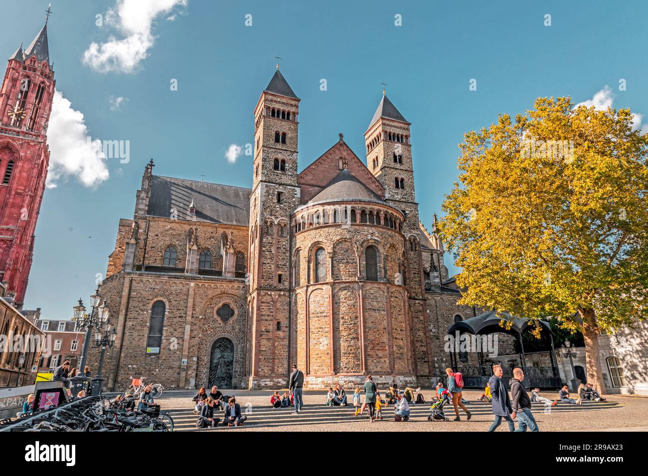 Maastricht, Holland - October 16, 2021: Saint Servatius Basilica and ...