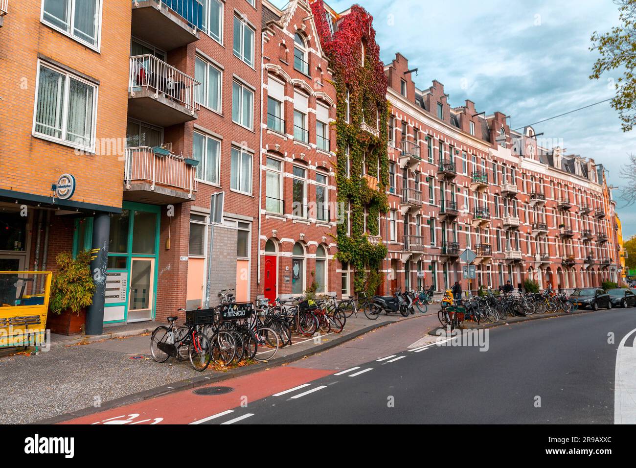 Amsterdam, the Netherlands - October 17, 2021: Street view and generic ...