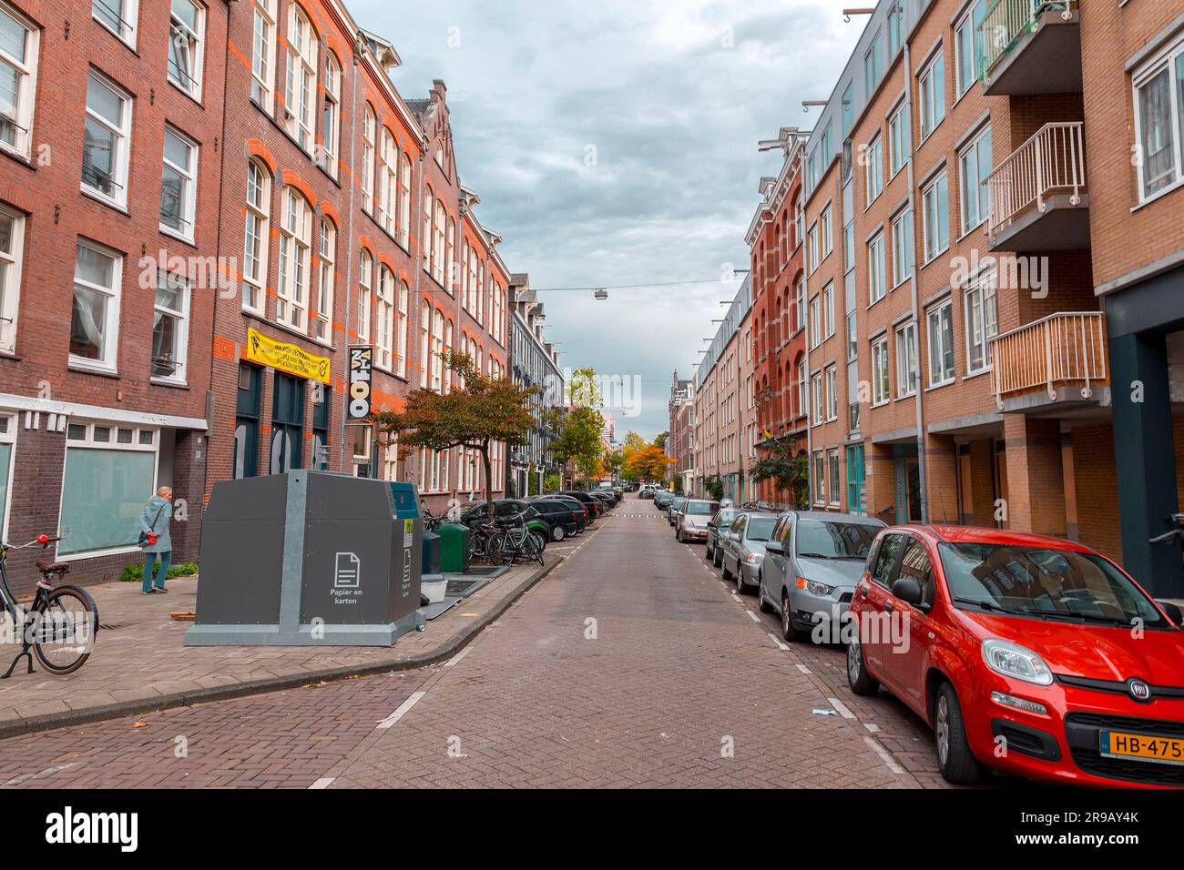 Amsterdam, the Netherlands - October 17, 2021: Street view and generic ...