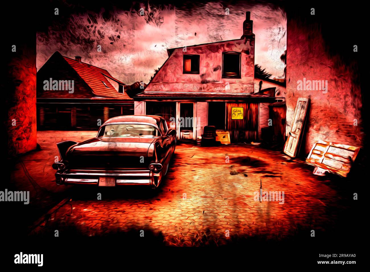 Background in vintage grunge design Stock Photo - Alamy