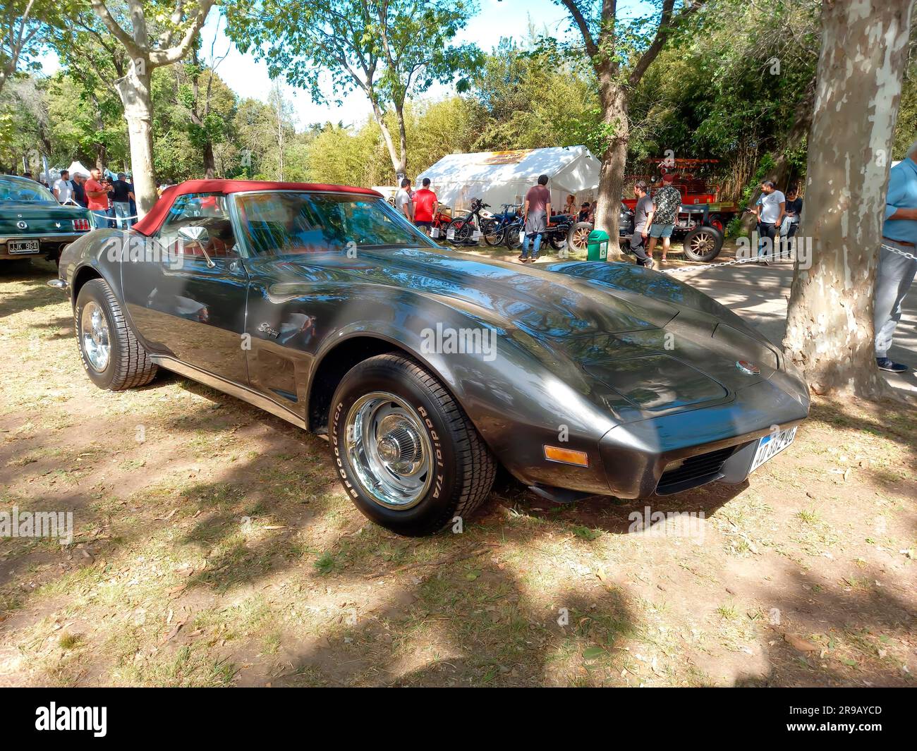 Old sport 1972 Chevrolet Corvette Stingray C3 convertible two door in a ...