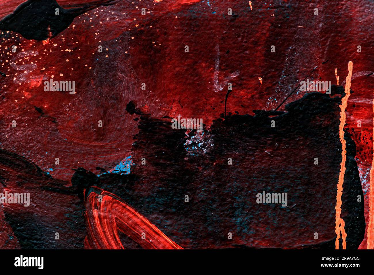 Abstract wall texture with spray paint fragment, close up texture ...