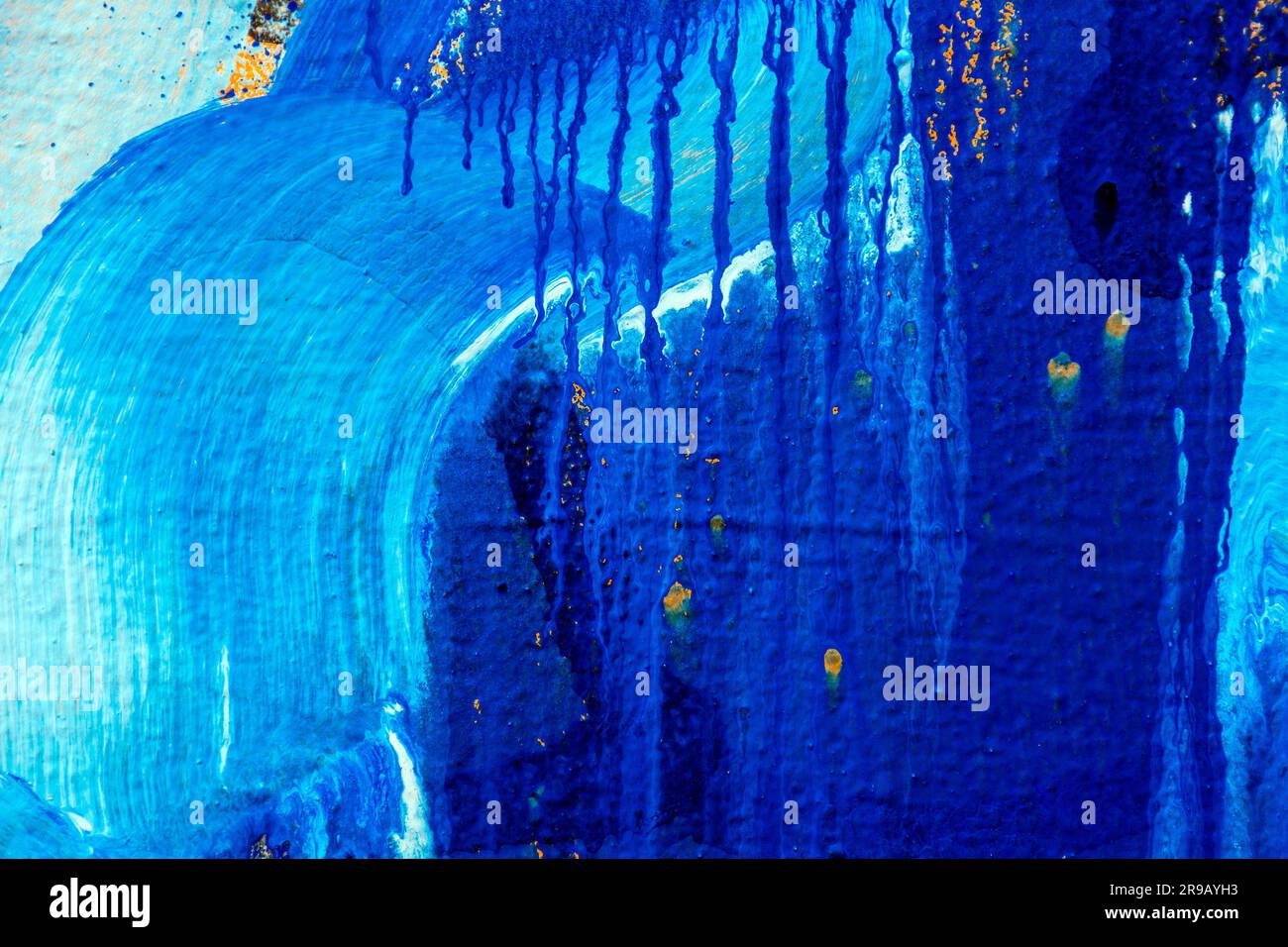 Abstract wall texture with spray paint fragment, close up texture ...