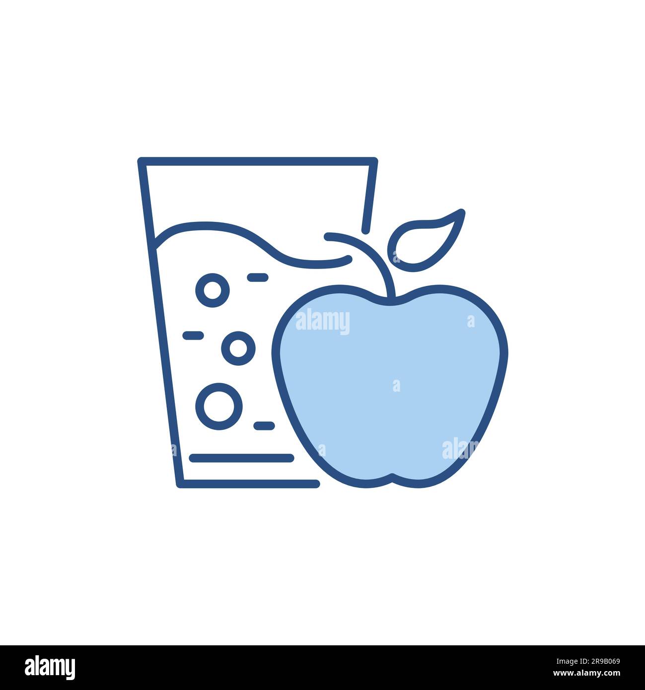 Healthy Food related vector line icon. Isolated on white background ...