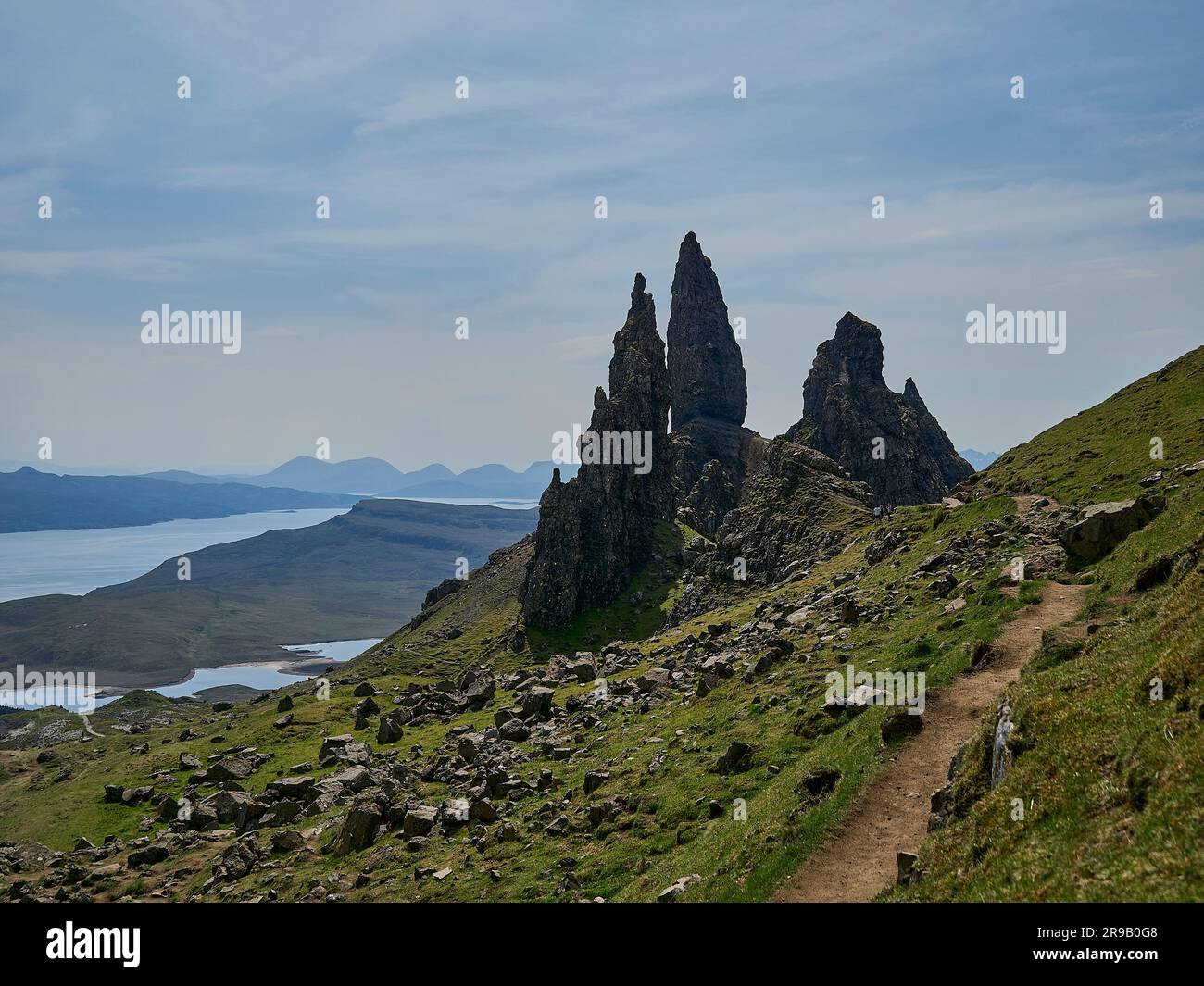 iconic rock formation of old man of storr on the isle of skye in ...