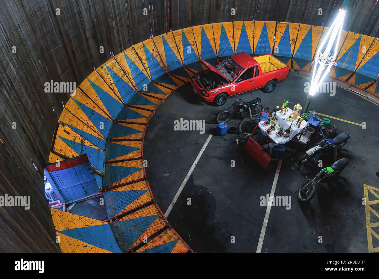 Worawoot the iron bones, seen preparing during the show. Worawoot the ...