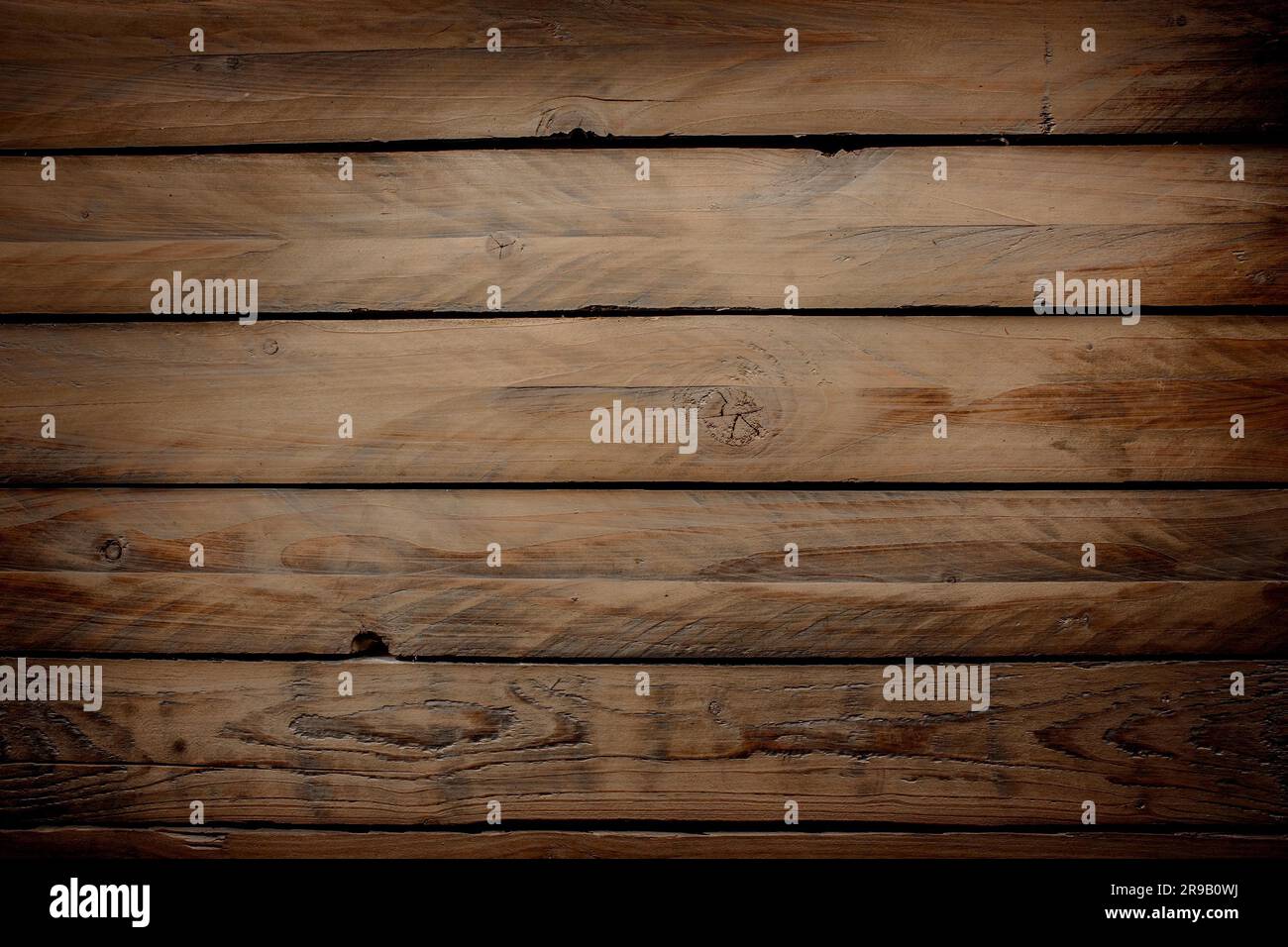Wooden planks in horizontal alignment Stock Photo - Alamy