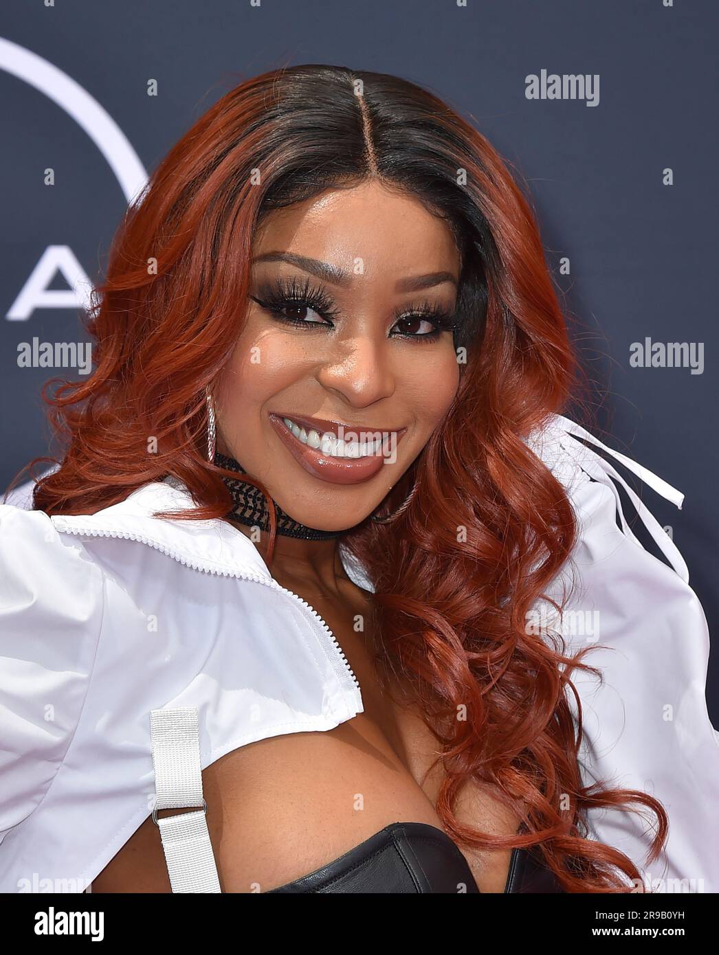 Porscha Coleman arrives at the BET Awards on Sunday, June 25, 2023, at ...