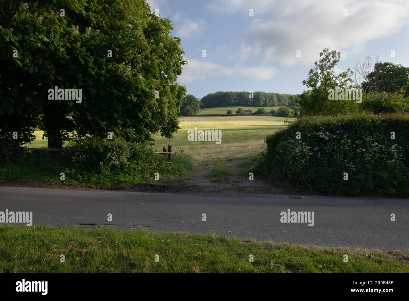 Field entrance, Horningsham, Wiltshire, England Stock Photo - Alamy