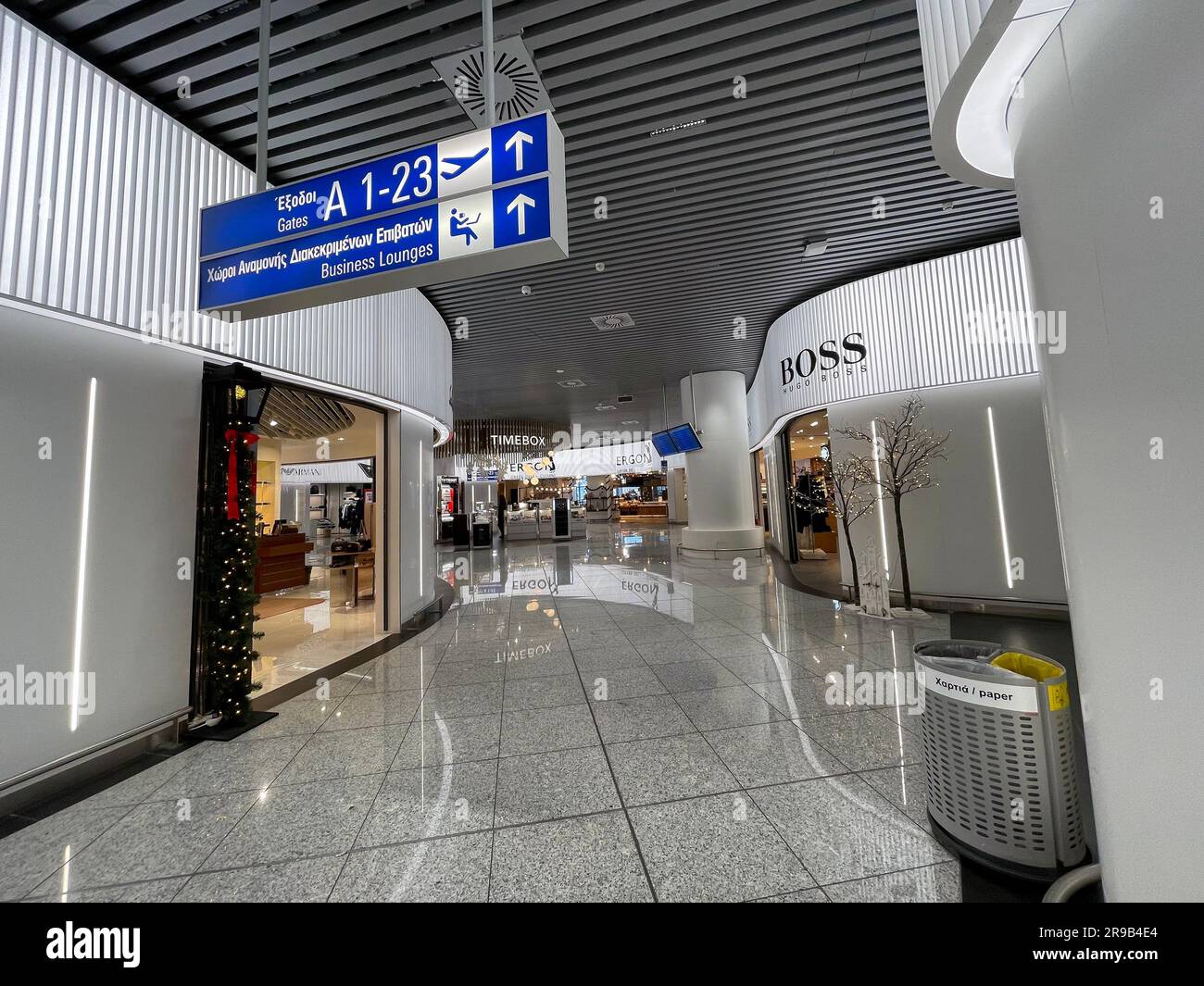 Athens, Greece - 27 Nov 2021: Athens International Airport Eleftherios ...