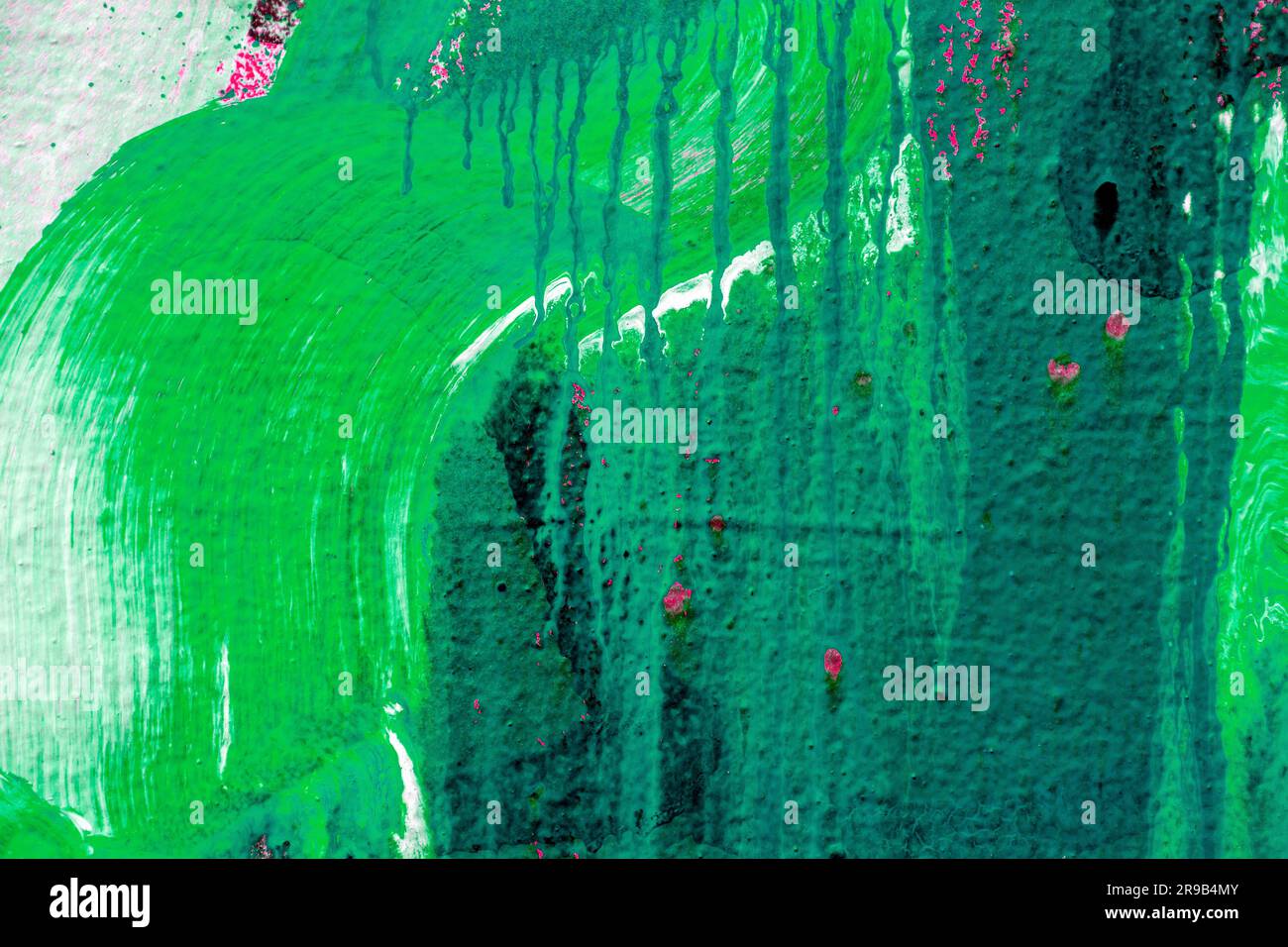 Abstract wall texture with spray paint fragment, close up texture ...