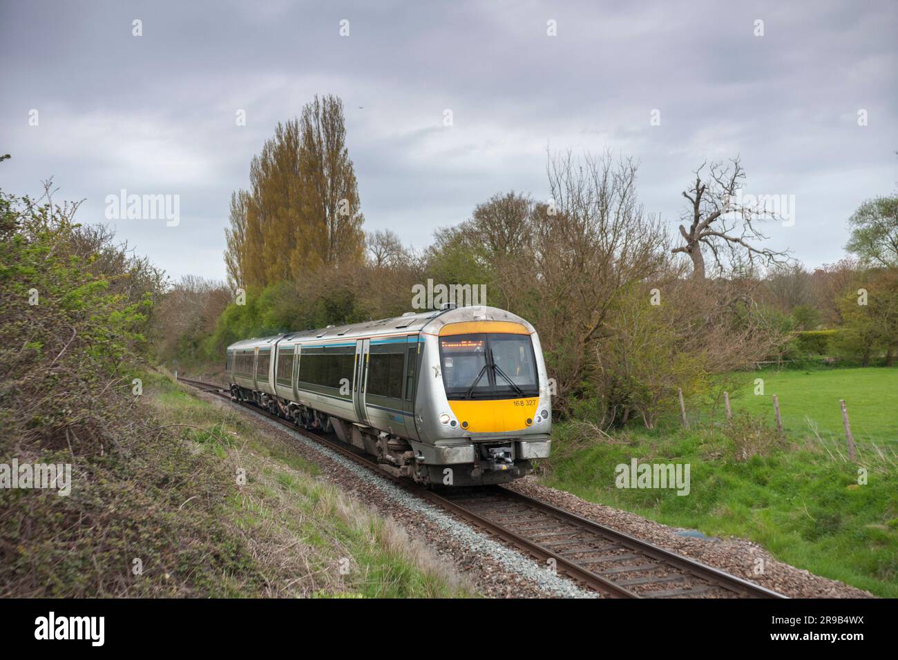 Chiltern Railways Class 168 Turbostar Train 168327 On The Single Track Princes Risborourgh To