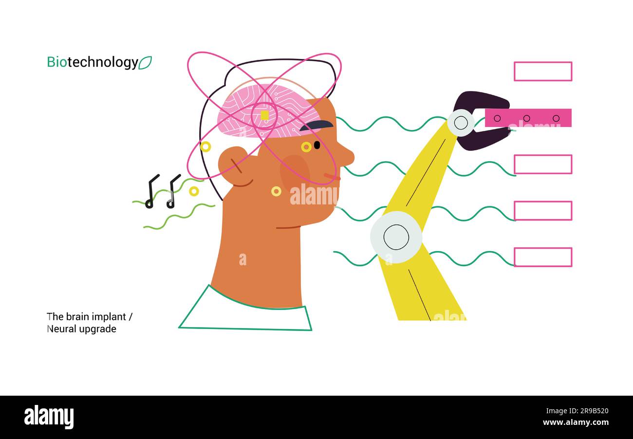 Neuroengineering Stock Vector Images - Alamy