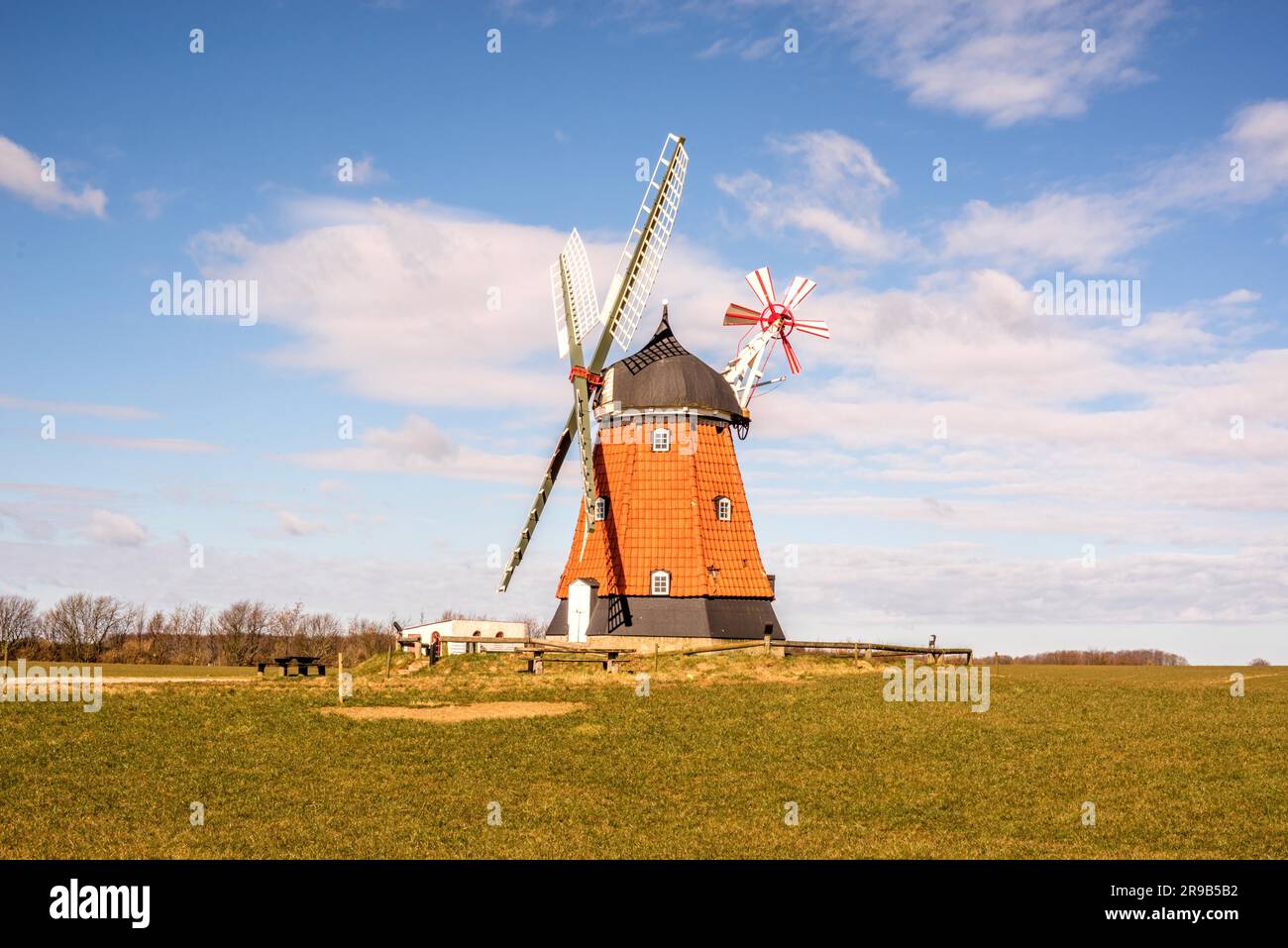 Old blue mill hi-res stock photography and images - Alamy