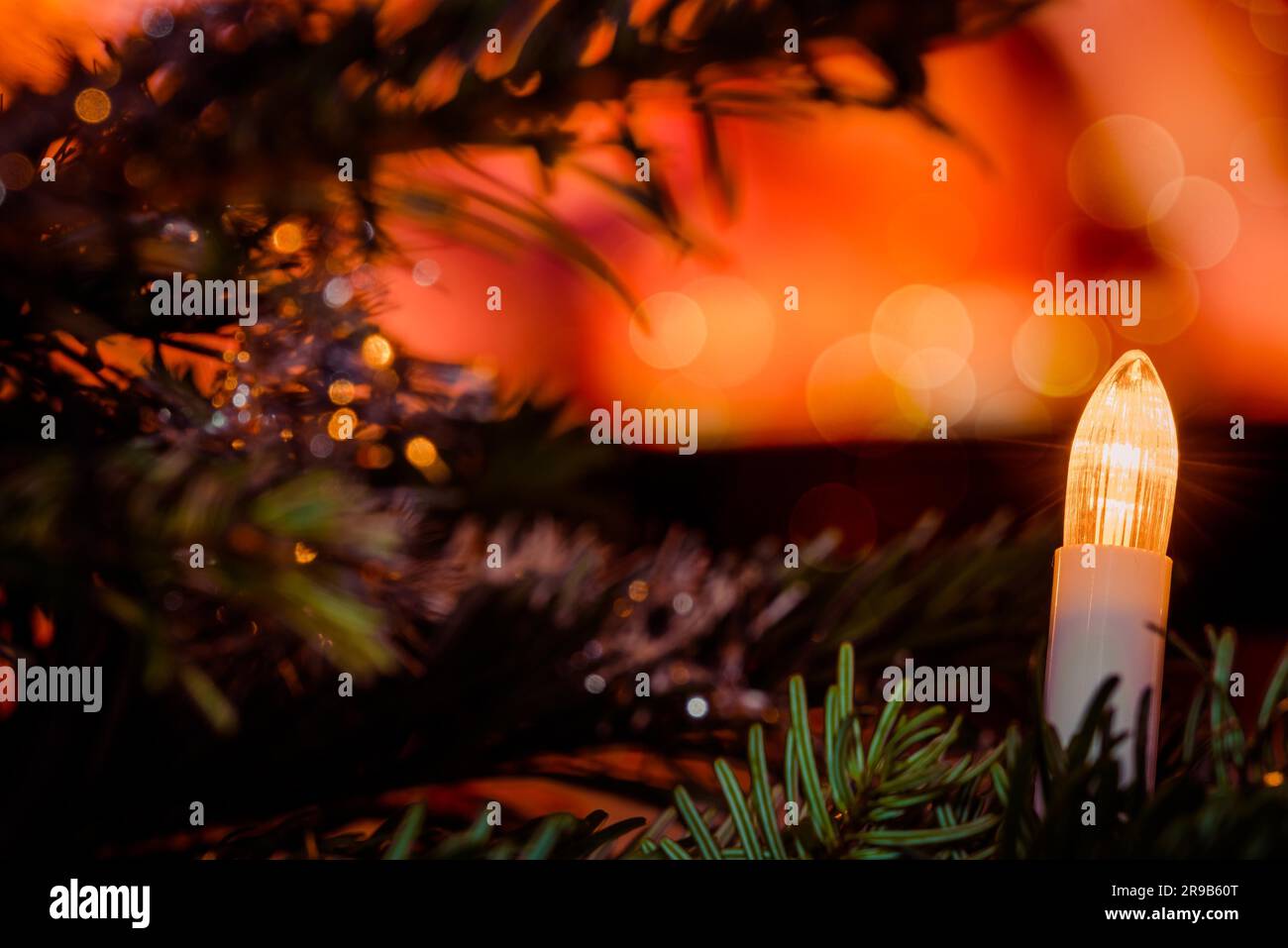 Christmas lights christmas tree hi-res stock photography and images - Alamy