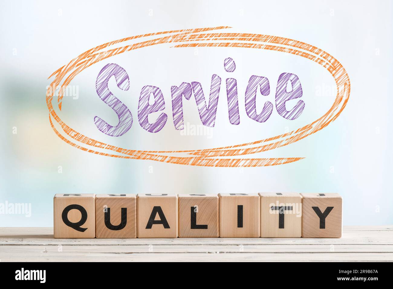 Quality service sign hi-res stock photography and images - Alamy