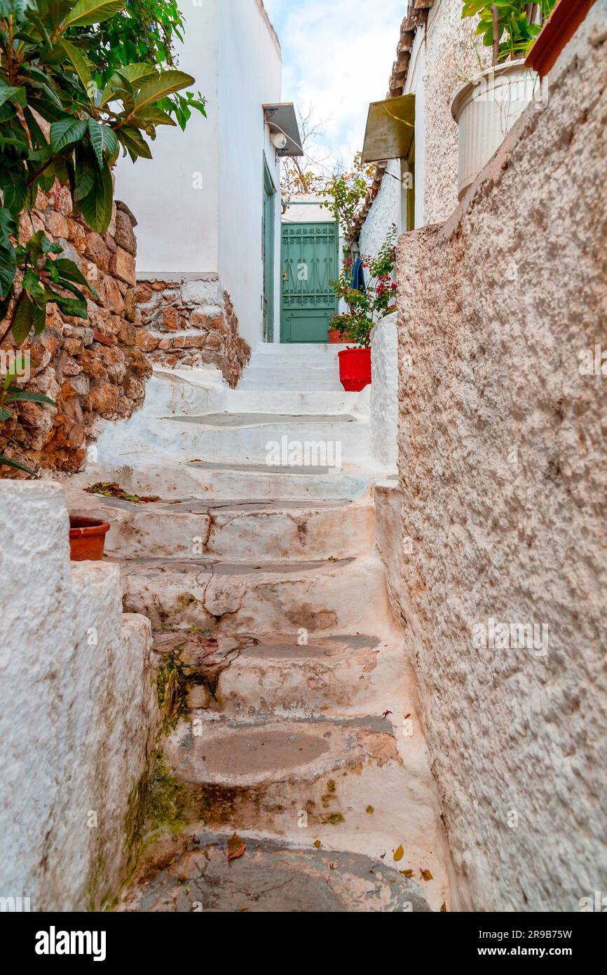 Anafiotika is a scenic tiny neighborhood of Athens, part of the old ...