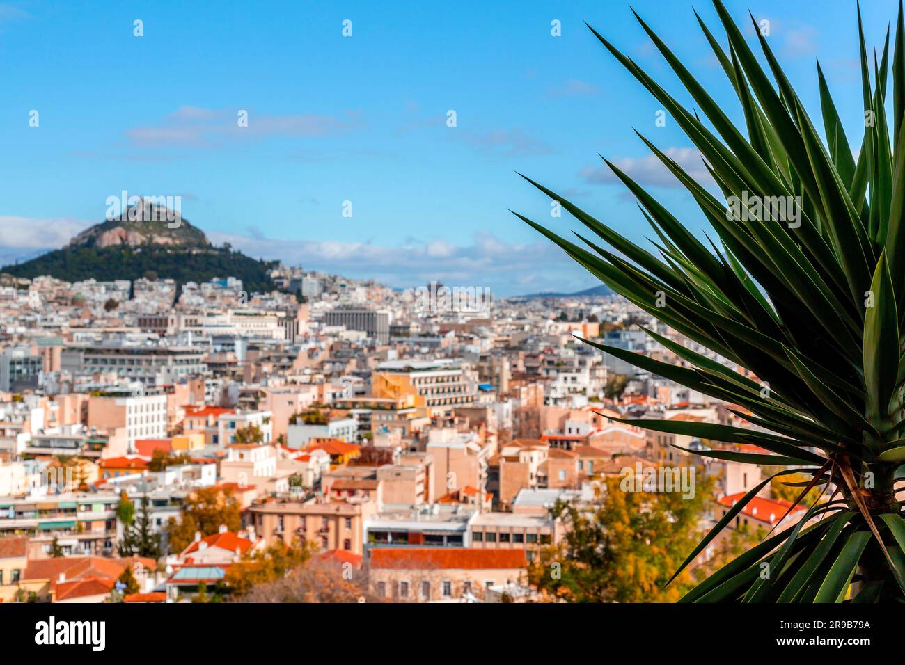 Aerial view of Athens, the Greek capital Stock Photo - Alamy
