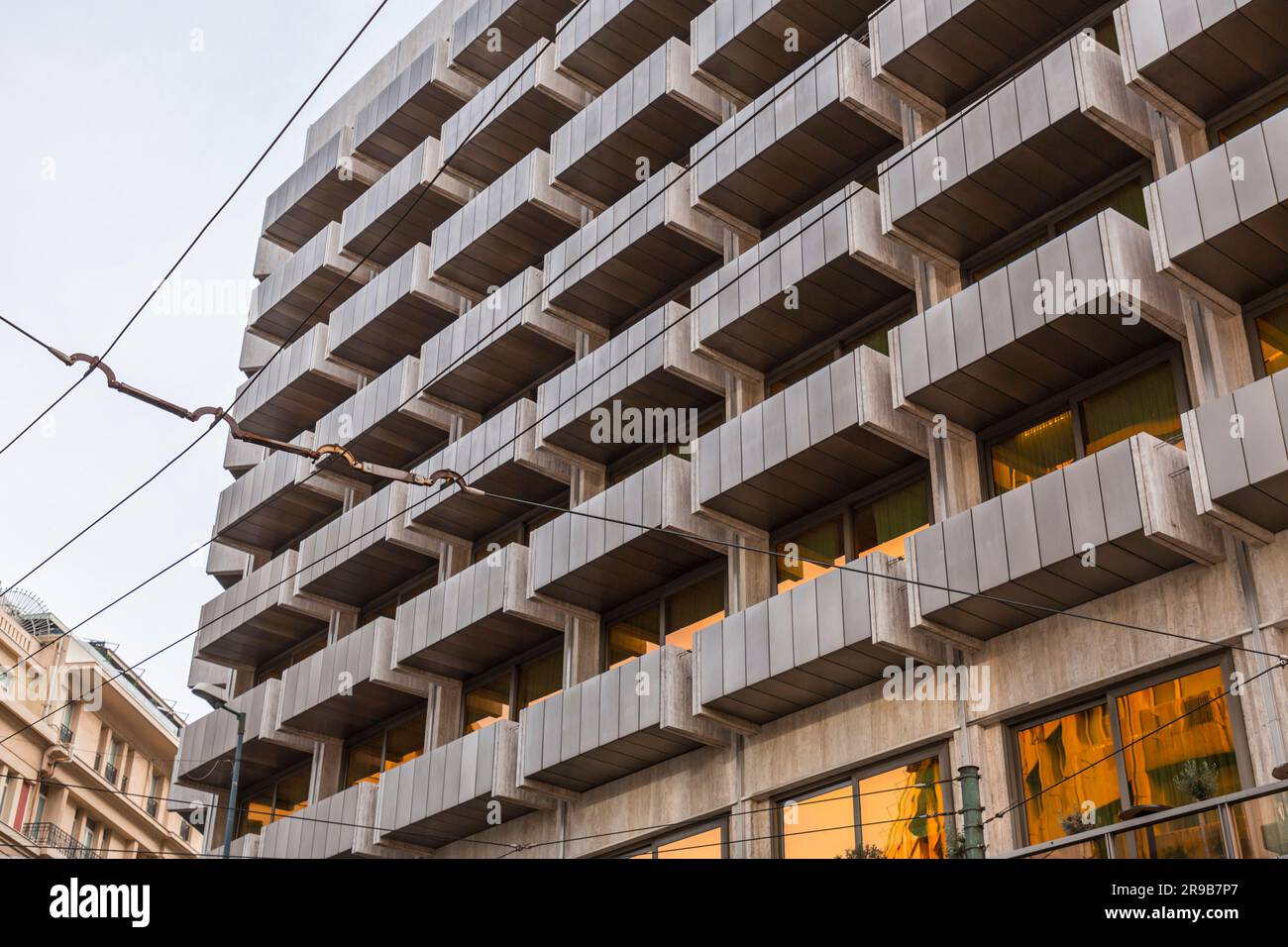 Modern greek architecture hi-res stock photography and images - Alamy