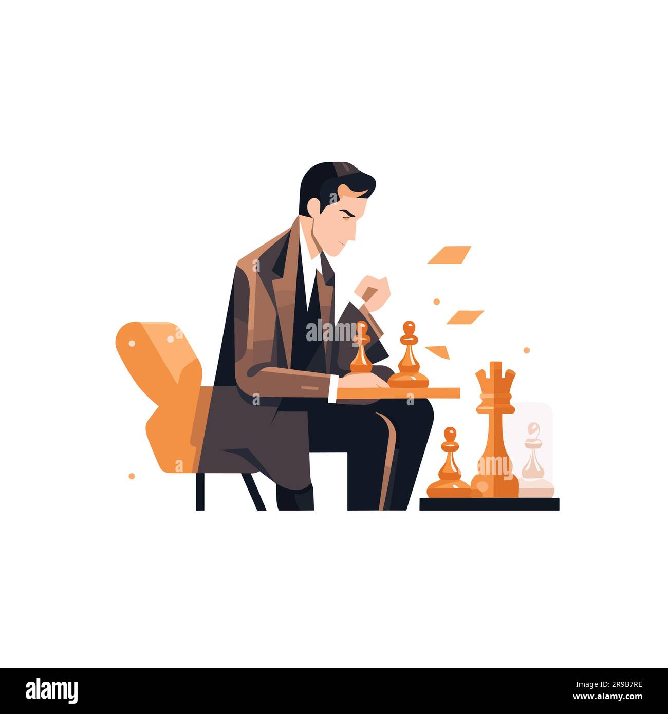Playing chess background Stock Vector Images - Alamy