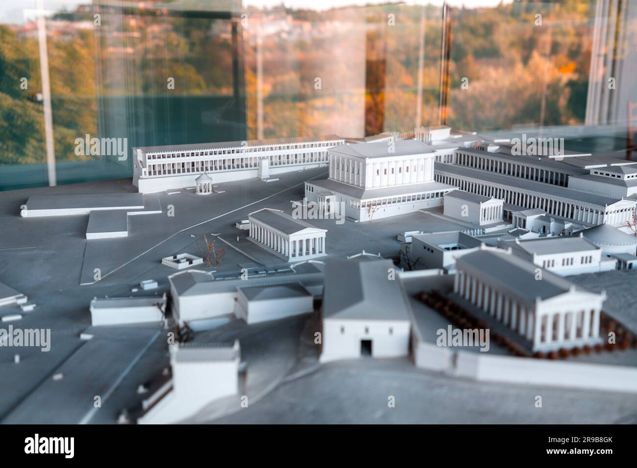 Athens, Greece - 25 Nov 2021: Miniature of the ancient Agora of Athens ...