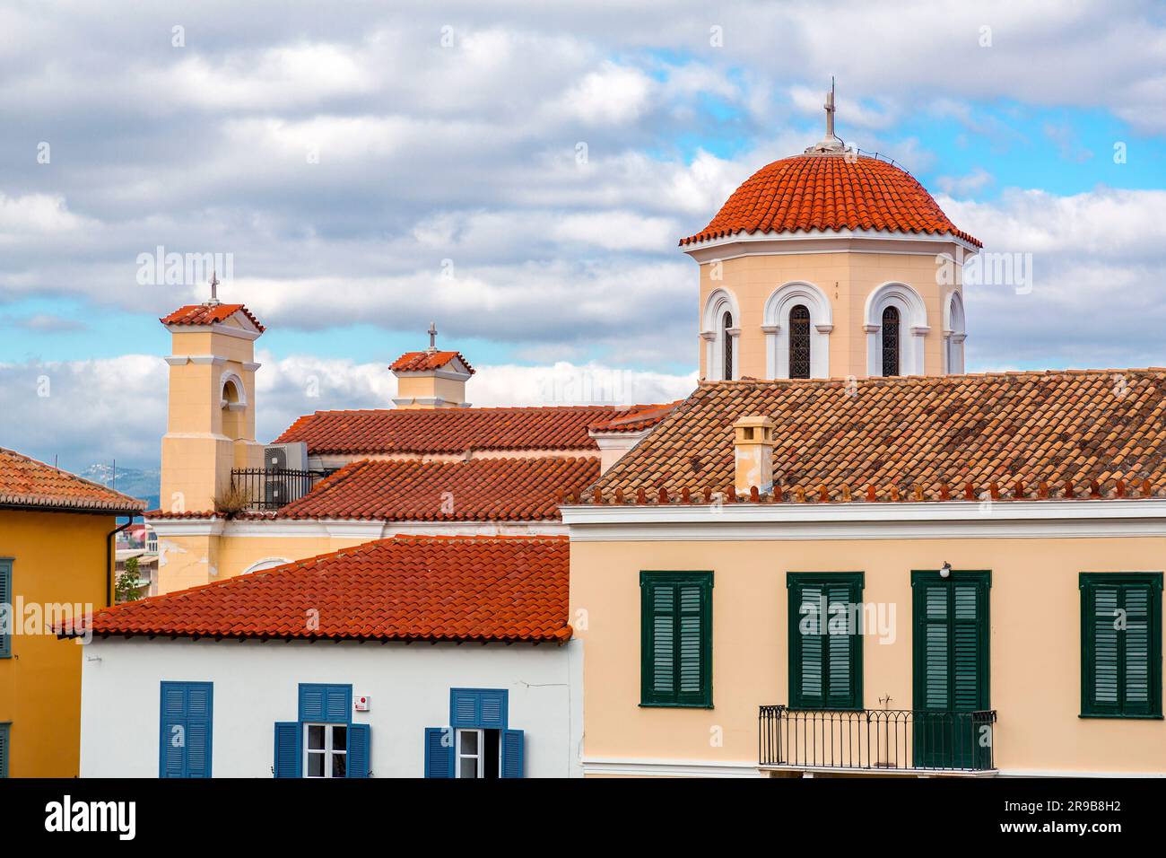 Classic buildings in the streets of Athens, the Greek capital Stock ...