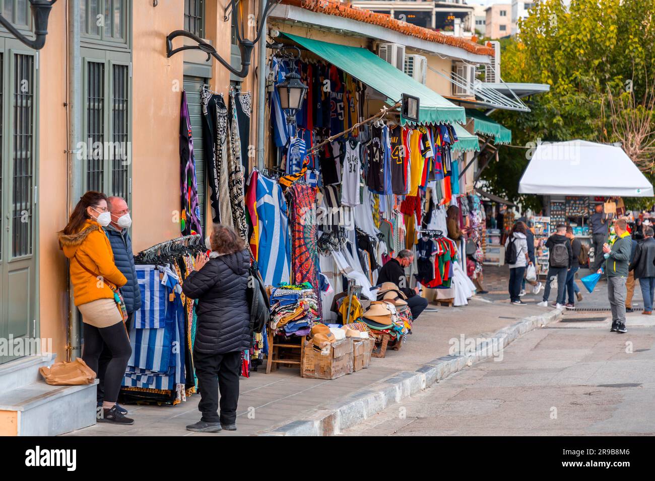 Athens, Greece - 25 Nov 2021: Touristic items sold at a gift shop in ...