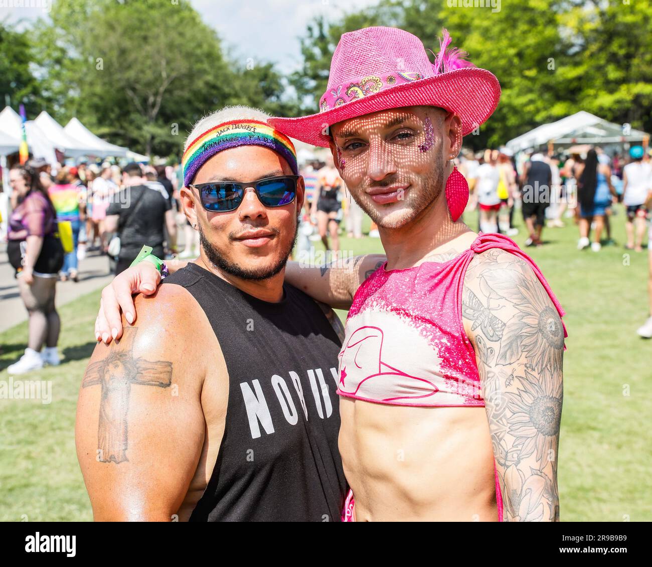 June 24, 2023, NASHVILLE, TENNESSEE, USA: Tyler and Angel celebrates ...