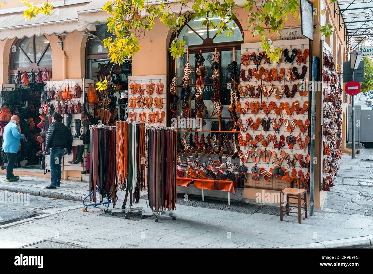 Athens, Greece - 25 Nov 2021: Touristic items sold at a gift shop in ...