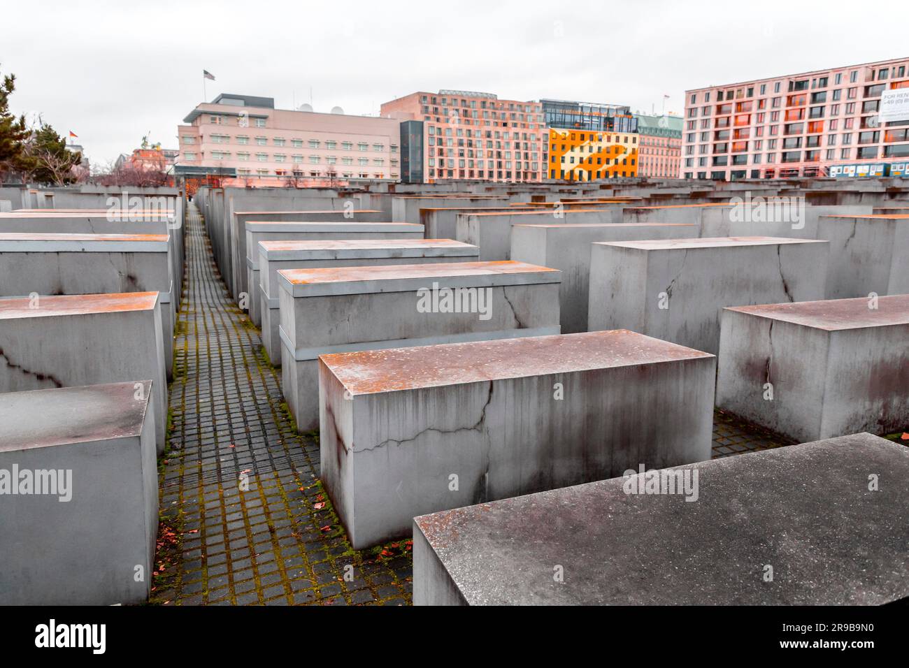 Berlin, Germany - 15 DEC 2021: The Holocaust Memorial is a memorial in ...