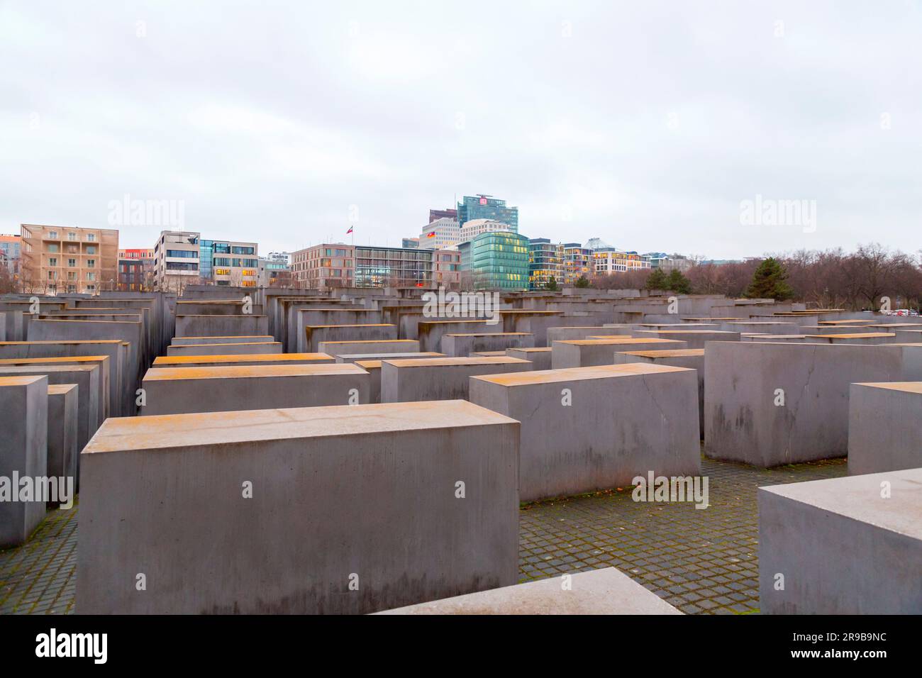 Berlin, Germany - 15 DEC 2021: The Holocaust Memorial is a memorial in ...