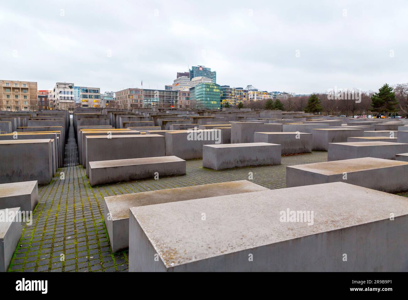 Berlin, Germany - 15 DEC 2021: The Holocaust Memorial is a memorial in ...
