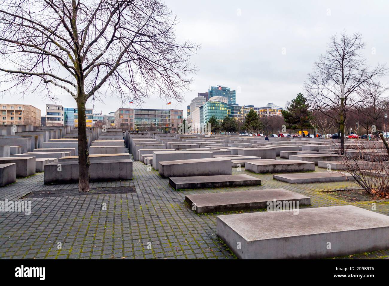 Berlin, Germany - 15 DEC 2021: The Holocaust Memorial is a memorial in ...