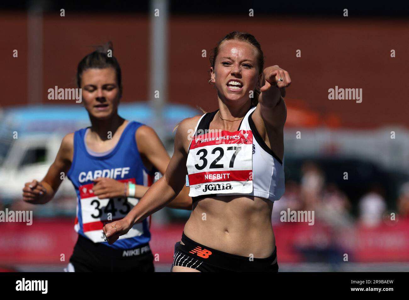 Cardiff, UK. 24th June, 2023. Jennifer Nesbitt wins the Women's 1500m ...