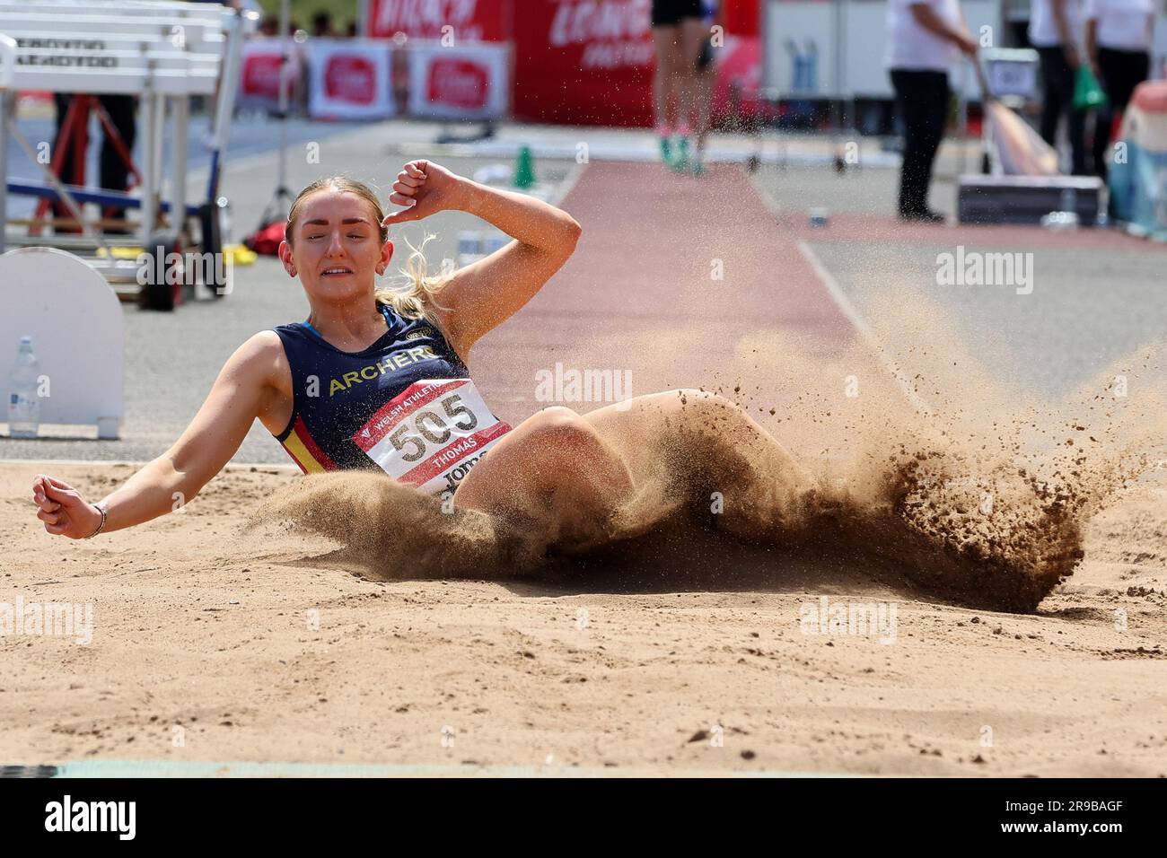 Cardiff, UK. 24th June, 2023. Emily Thomas, Women's long jump. 2023 ...